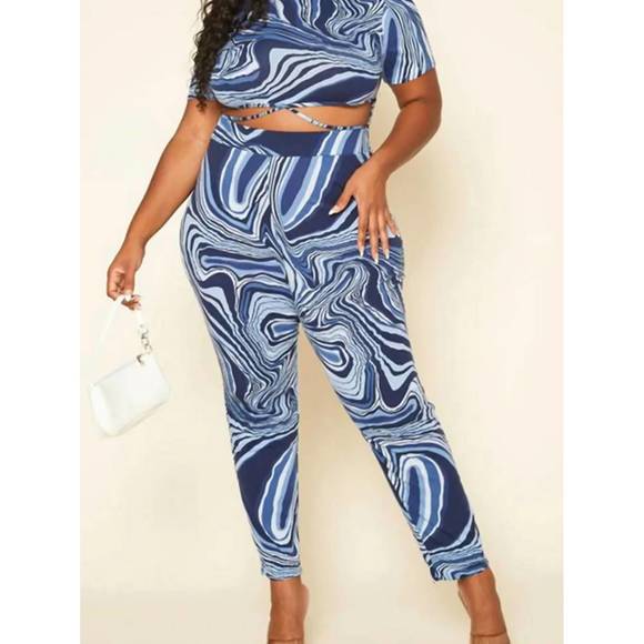 GOOD TIME USA | Pants & Jumpsuits | New Good Time Usa Marble Print Cut ...